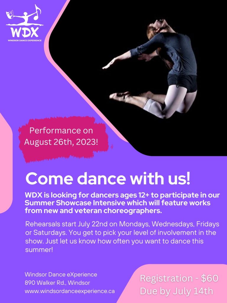 Choreographer Workshop & Showcase – Windsor Dance eXperience Inc.